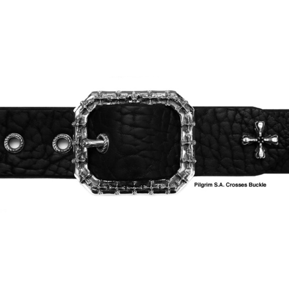 Accessories | Soffer Ari Sterling Silver Ornate Pilgrim Crosses Belt ...